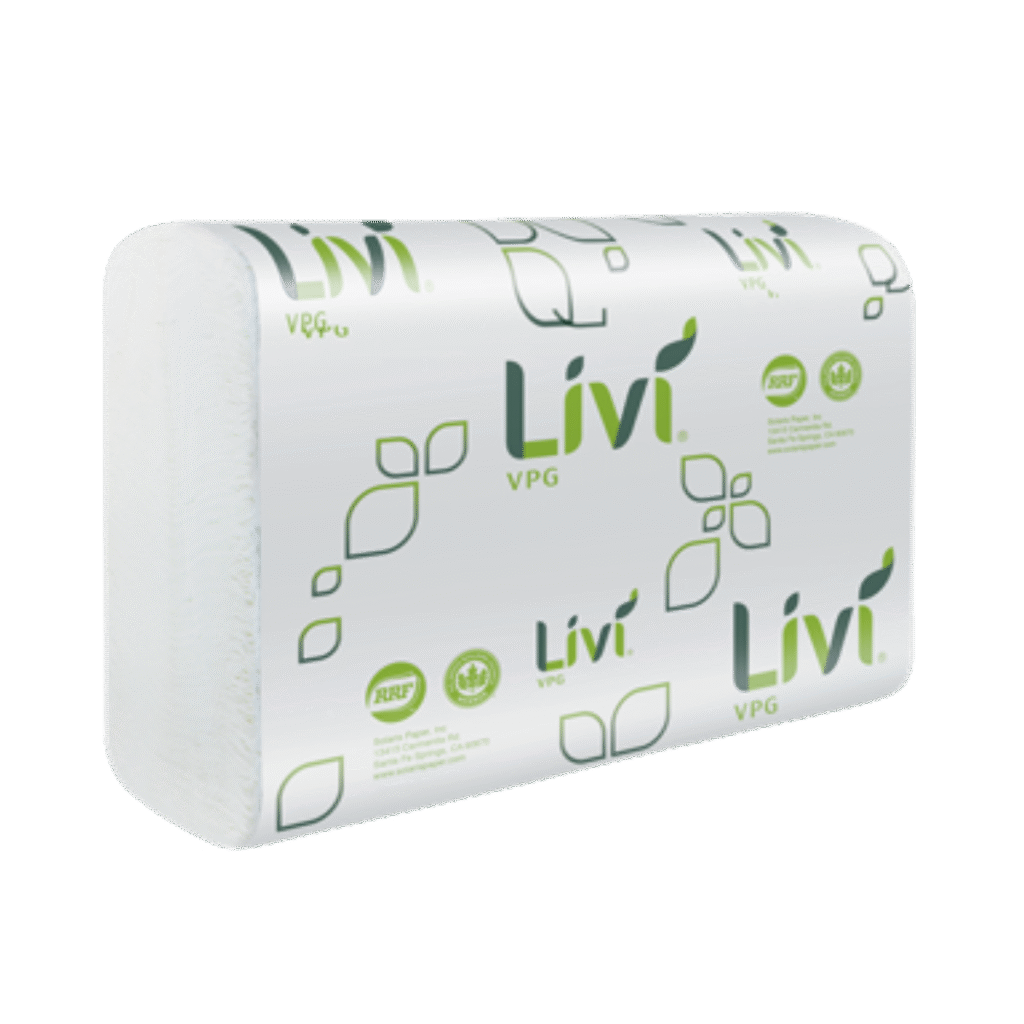 43513 Livi VPG White Multi-Fold Towel 16/250 - New Wave Cleaning Solutions