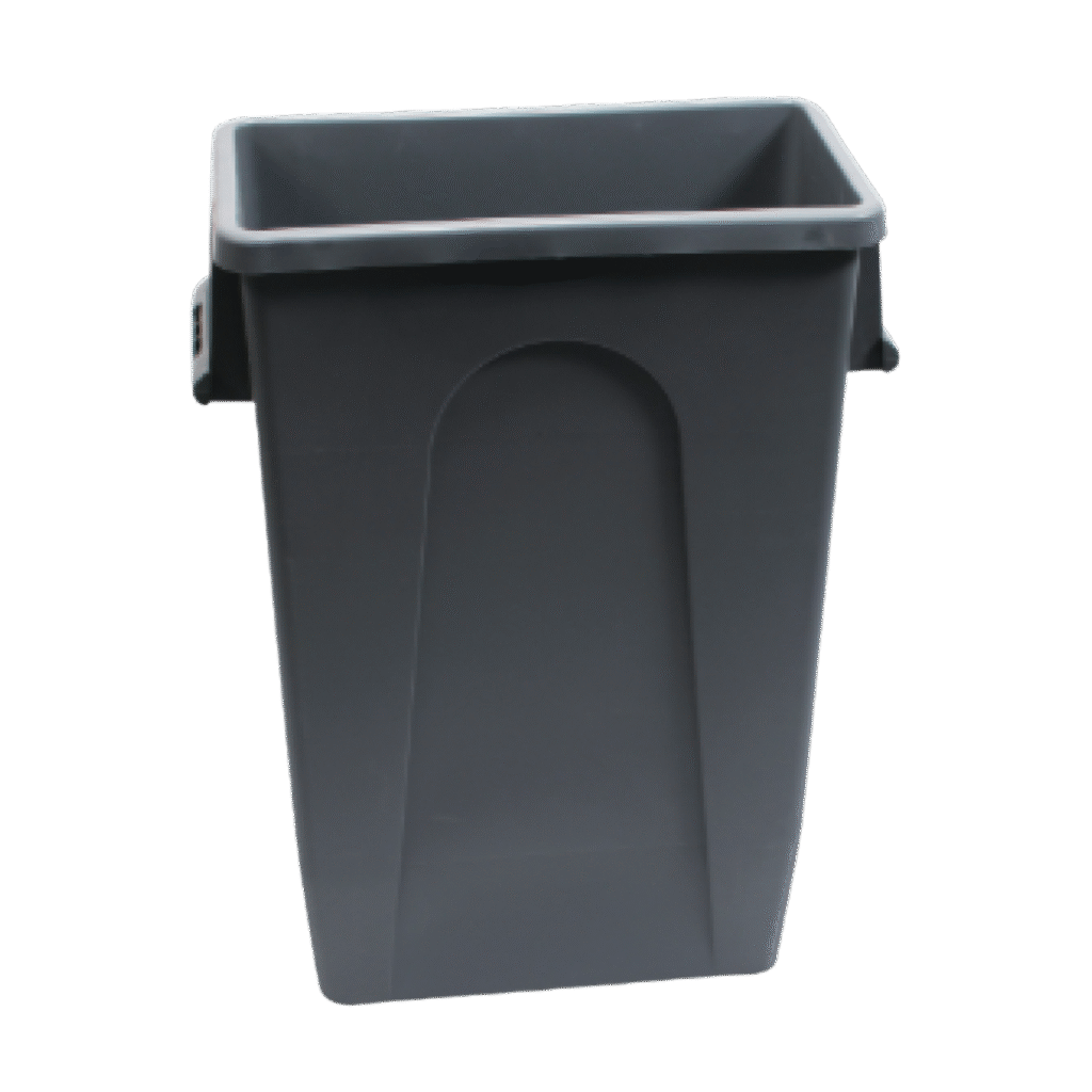 RECTANGULAR 23 GAL WASTE RECEPTACLE GRAY - New Wave Cleaning Solutions